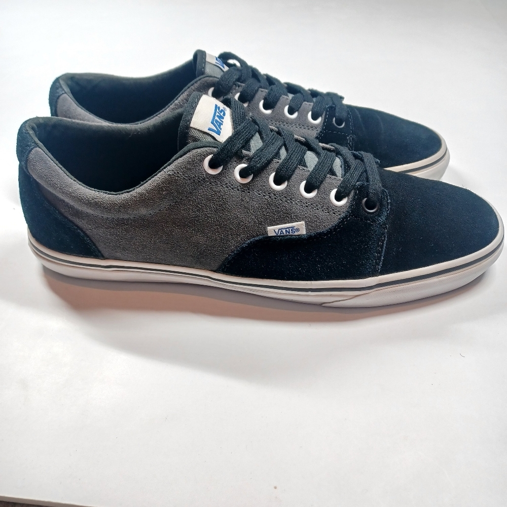 Vans Vintage Atwood Suede Leather Black Gray Men's Si… - Gem
